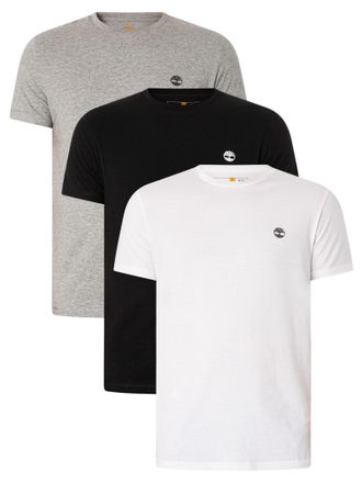 Timberland 3Er-Pack Dustan Slim T-Shirts, Mehrfarbig