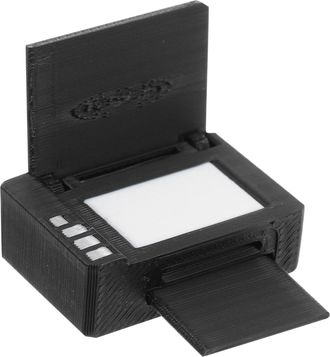 Healifty Miniatur B&uuml;roausstattung f&uuml;r Puppenhaus Kompakte Druckmaschine f&uuml;r B&uuml;ro Szenen und Schulungszwecke