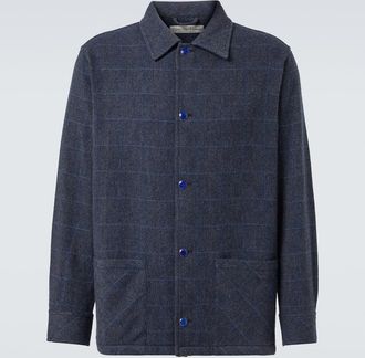 God's True Cashmere Hemdjacke Wizard aus Kaschmir mit Lapislazuli