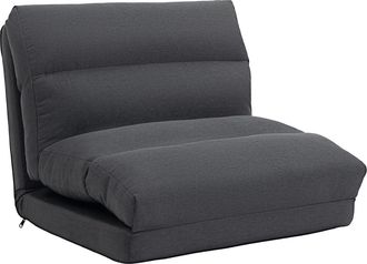 HOMCOM 3 in 1 Schlafsessel klappbar Schlafsofa mit Bettfunktion Leinenoptik, umwandelbar G&auml;stebett Gepolstert Klappsessel Klappmatratze Bodensessel f&uuml;r Wohnz