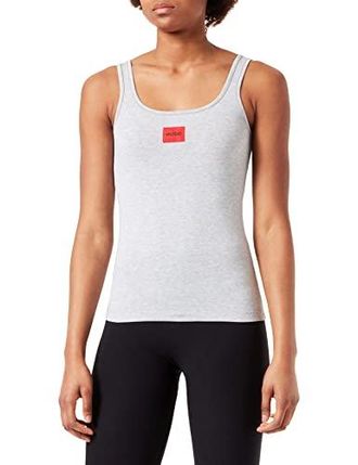 HUGO BOSS Femmes Vest Red Label Débardeur en Jersey de Coton Stretch avec Patch Logo Rouge