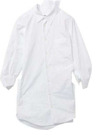 Junya Watanabe Femme, Blouses et Chemises, Blanc, Taille: 42 FR Chemise boutonn&eacute;e &agrave; manches 3/4