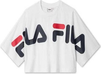 Fila Femme, Tops, Blanc, Taille: 38 FR Wide Cropped Tee