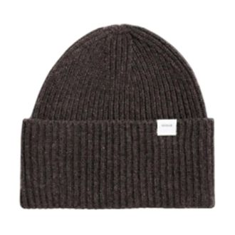 Norse Projects Standard Merino Lambswool Beanie - - Accessories - unisex - Braun - ONE SIZE