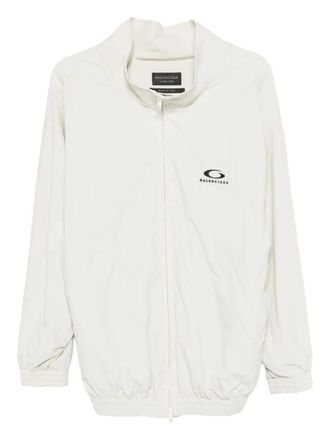 Balenciaga veste zipp&eacute;e &agrave; logo - Tons neutres