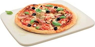 Tescoma DELÍCIA Pizzastein 38 x 32 cm | Perfekt durchgebackene Pizza & Mehr | Optimaler Wärmespeicher aus Cordierit | Vielseitig: Ofen & Grill | 3 Jahre Garan