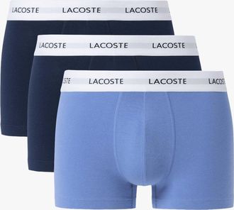 Lacoste Lot de 3 cale&ccedil;ons en coton m&eacute;lang&eacute;