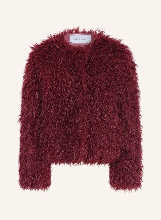 Mrs & Hugs Mrs & Hugs Kunstfell-Jacke rot