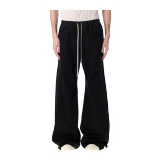 Rick Owens Wide Pusher Pants - - Trousers - Herren - Schwarzk - M