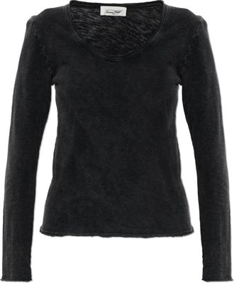 American Vintage Femme, Tops, Noir, Taille: 38 FR T-Chemises