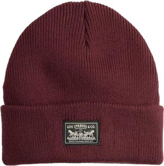 Levi's Womens Backpatch Beanie Bonnet, Chocolate Truffle, Taille Unique Femmes