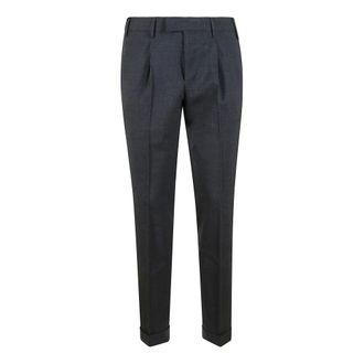 Pantaloni Torino Homme, Pantalons, Gris, Taille: XL Pantalon en Laine avec Plis et Poches