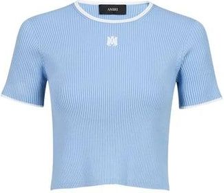 Amiri Top maille c&ocirc;tel&eacute;e