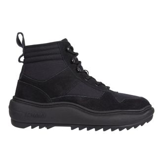 Tommy Jeans Herrenschuhe Schwarze Stiefeletten - - Shoes - Herren - Schwarzk - 41 EU