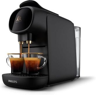 Philips LOr Barista Sublime, Machine &agrave; Caf&eacute; &agrave; Capsules, Piano Noir, Reconnaissance des Capsules Doubles, 1 ou 2 Tasses, Bac d&Eacute;gouttement R&eacute;glable (LM9012/60)