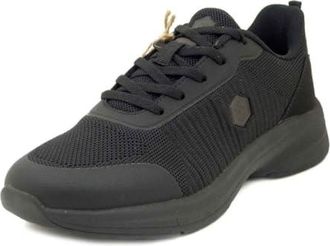 Lumberjack Lumberjack 43539 Chaussures de sport pour femme en tissu noir, semelle intérieure à mémoire de forme extractible, Noir, 41 EU