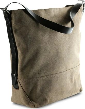 Christophe Lemaire sac cabas en toile - Marron