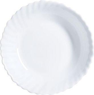 Luminarc Dajar Salatschale Feston, Glas, Wei&szlig;, 18 cm, 18 x 18 x 3,5 cm