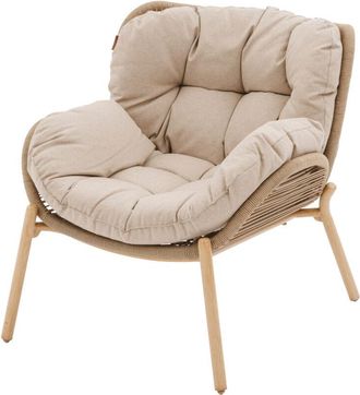 Hesperide Gartenstuhl mit Kissen, Polyrattan, MELOANE