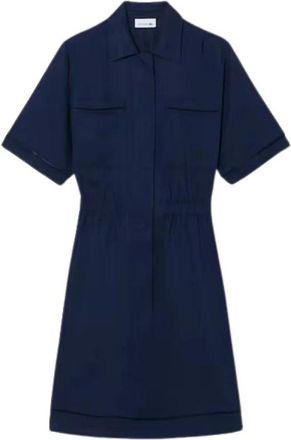 Lacoste Femme, Robes, Bleu, Taille: 38 FR Abitino Shirt Dress