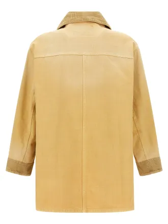 Wales Bonner Mens Beige Cotton Coat Clothing