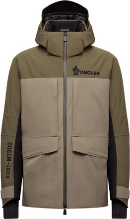Moncler Homme, Vestes, Vert, Taille: M Vallatscha Padded Ski Jacket