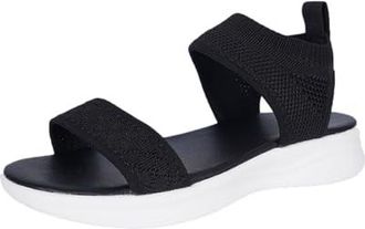 Generic Sandales Femme &eacute;t&eacute; Confortable Bout Ouvert Orthop&eacute;dique Chaussures Respirantes Antid&eacute;rapant D&eacute;Contract&eacute;Es Sandales de Plage Leger Boho Platform Sandal