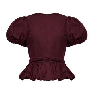 Rotate Draped Top - - Blouses & Shirts - Damen - Rot - S