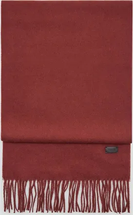 Mango &Eacute;charpe unie &agrave; franges rouge-orang&eacute; - Homme - Taille unique - MANGO MAN