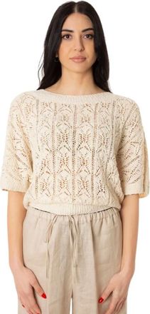 Semicouture Femme, Pulls, Beige, Taille: 40 FR Maglia Alejandra
