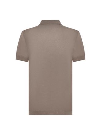 low brand Mens Polo Shirt Beige Cotton T-shirts And Polos