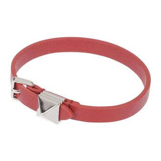 Valentino Garavani Femme, Accessoires, Rouge, Taille: ONE Size Rockstud Leather Bracelet