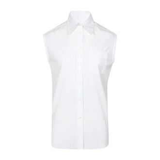 N&deg;21 Wei&szlig;es &auml;rmelloses Hemd mit Kragen - - Blouses & Shirts - Damen - Wei&szlig; - XS