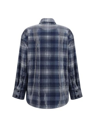 Pinko Womens Orchidea Sequin Shirt Mult.blu-Azzurro Polyester; Elastane Mult.blu/azzurro