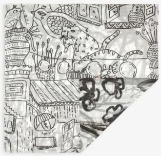 Talking Walls Femme, Accessoires, Multicolore, Taille: ONE Size Ava Bao Bao Scarf