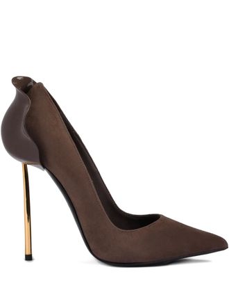 Le Silla escarpins Petalo 120 mm à talon aiguille - Marron