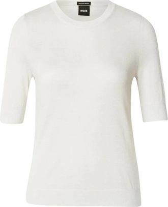 HUGO BOSS Femme, Pulls, Blanc, Taille: 42 FR Farbella Pull &agrave; Manches Courtes