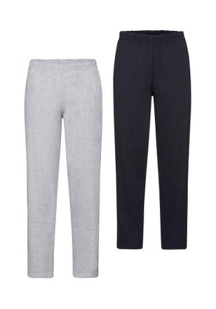 Fruit Of The Loom Sweathose (Packung, 2-tlg) Jogger mit offenem Beinabschluss