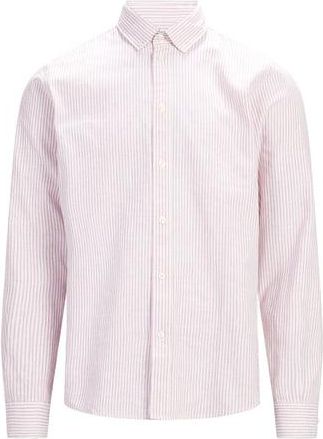 Les Deux Chemise Konrad &agrave; rayures en coton et lin