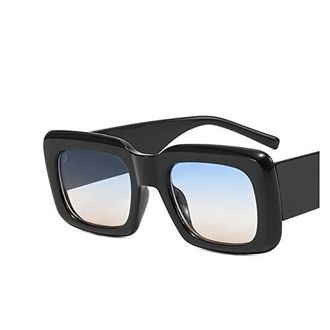 Generic Lunettes de soleil décoratives carrées rétro 2025 pour hommes et femmes, vacances en plein air (couleur : B, taille : 1)