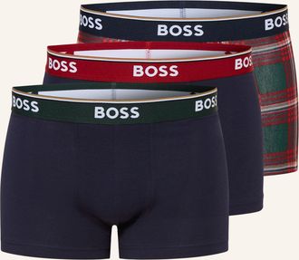 HUGO BOSS 3er-Pack Boxershorts Power rot