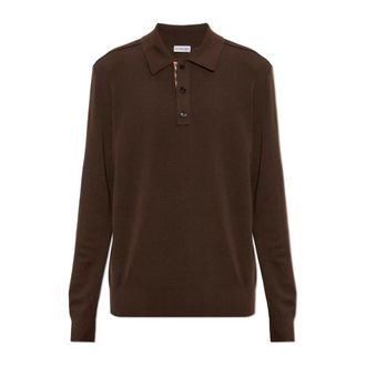 Burberry Marcus Woll Polo - - Knitwear - Herren - Braun - L