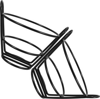 BESPORTBLE 2 St&uuml;ck Snackkorb aus Eisen Pommes Frites Halter Kompakt Schwarz Servierst&auml;nder f&uuml;r Frittiertes H&auml;hnchen und Vorspeisen Mehrzweckkorb f&uuml;r Partys und I