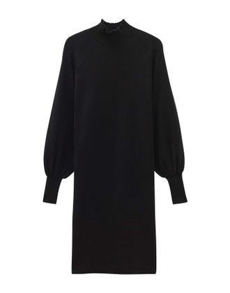 someday Damen Midikleid | Strickkleid QUARISI aus Tencel Mix Black, 40