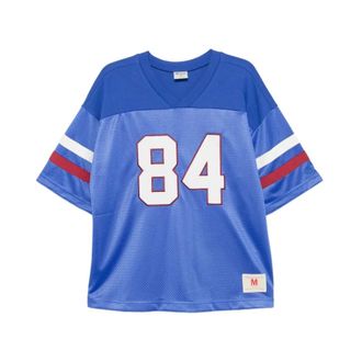 Champion Homme, Tops, Bleu, Taille: S T-Shirt &agrave; Col en V