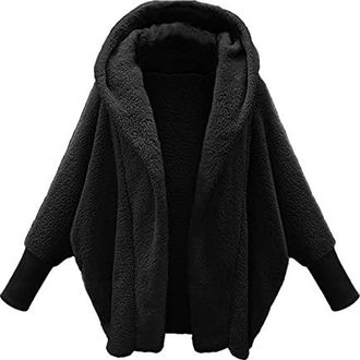 Generic Femme Cardigan Laine à Capuche Femme Hoodie Veste Oversize Manteau Hiver Veste en Peluche Manches Longues Manteau Hiver Chaud Cardigan Sweat à Capuche