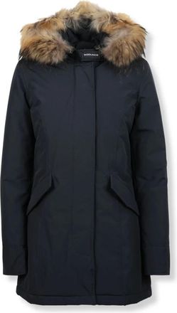 Woolrich Femme, Manteaux, Bleu, Taille: 40 FR Arctic Raccoon Parka