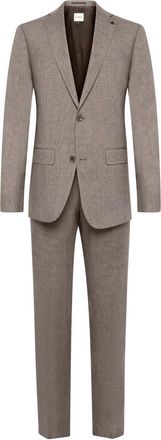 Roy Robson Einreihiger Anzug aus Leinen mit fallendem Reverskragen in