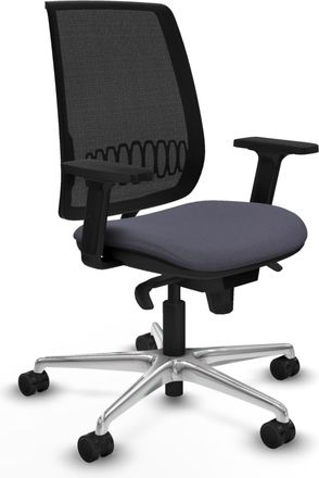 Piqueras y Crespo Einfacher Alaros-Schreibtischstuhl mit 2D-Armlehnen, h&ouml;henverstellbare Lendenwirbelst&uuml;tze, ausgestattet mit 5 Positionen und injiziertem Schaumstoff, 