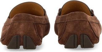Ferragamo Gancini Ornament Split Calf Loafer - Brown
